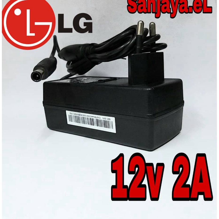 Jual Adaptor LCD LED Monitor LG W1643SV W1643S 12V2A 6544 COLOKAN JARUM ...