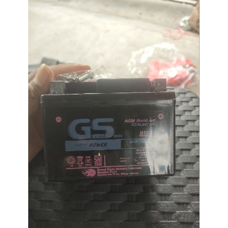 Jual aki gs grand sonic super power GTZ-5s | Shopee Indonesia