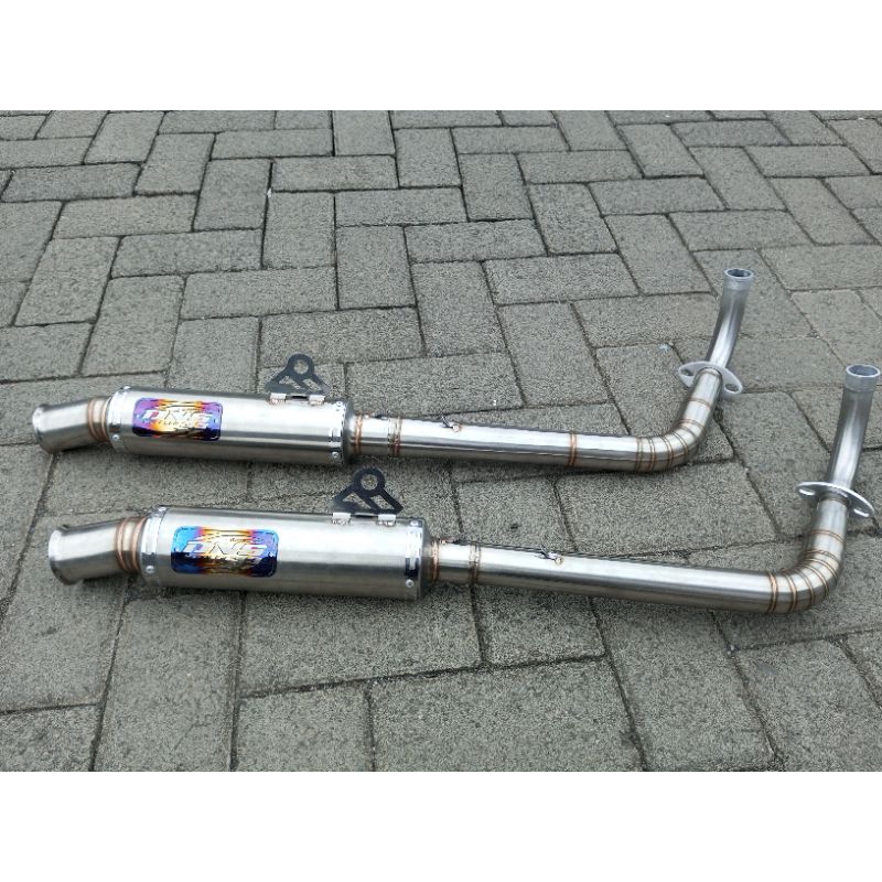 Jual Knalpot racing model corong Medwick leher salemba ceklis fulsistem ...