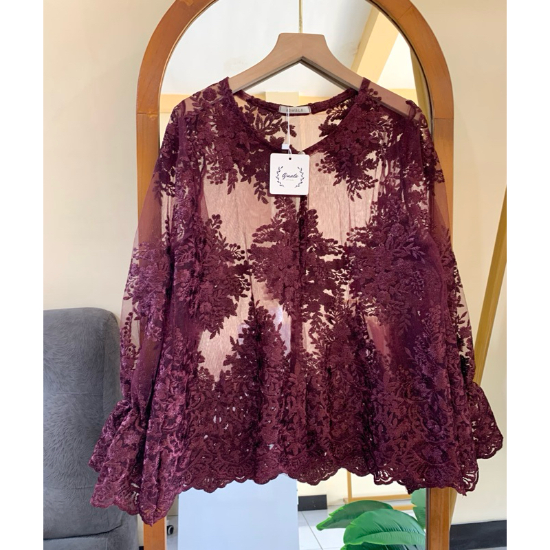 Jual Flower Outer brokat / outer brukat / baju kondangan / Ajmala ...