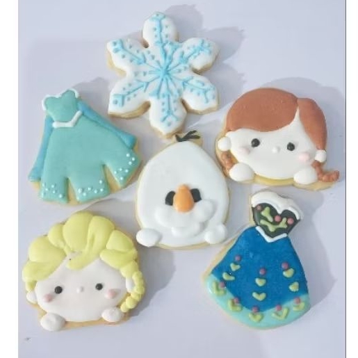 Jual SATUAN cookies karakter frozen elsa anna olaf | Shopee Indonesia