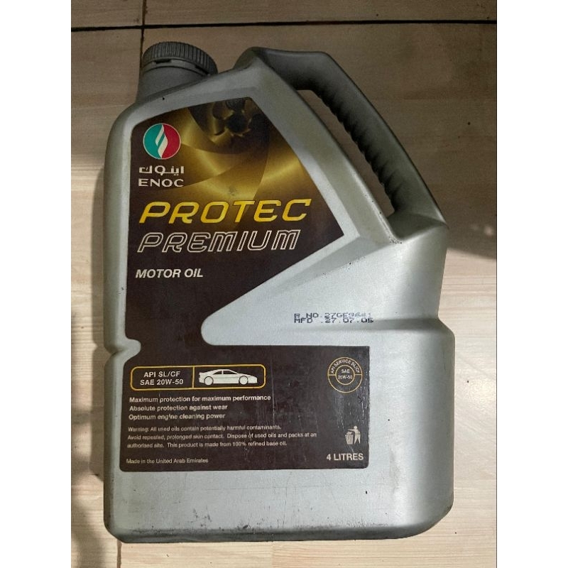 Jual CUCI GUDANG!! Oli Mesin Enoc Protec Premium 20W-50 (4 Liter ...