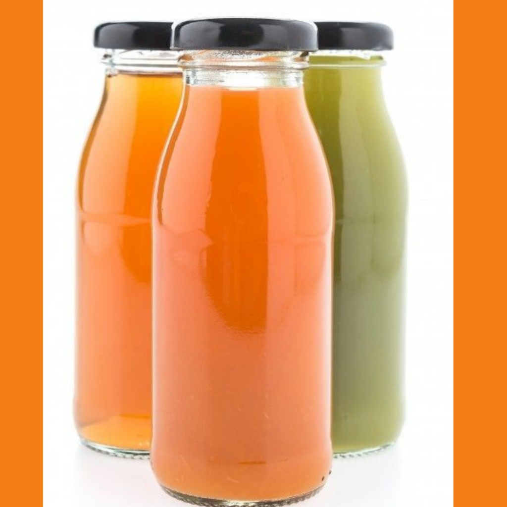 Jual / 6 ( ENAM ) 300 ml Botol Jus Kaca 300ml + tutup tutup hitam BARU ...