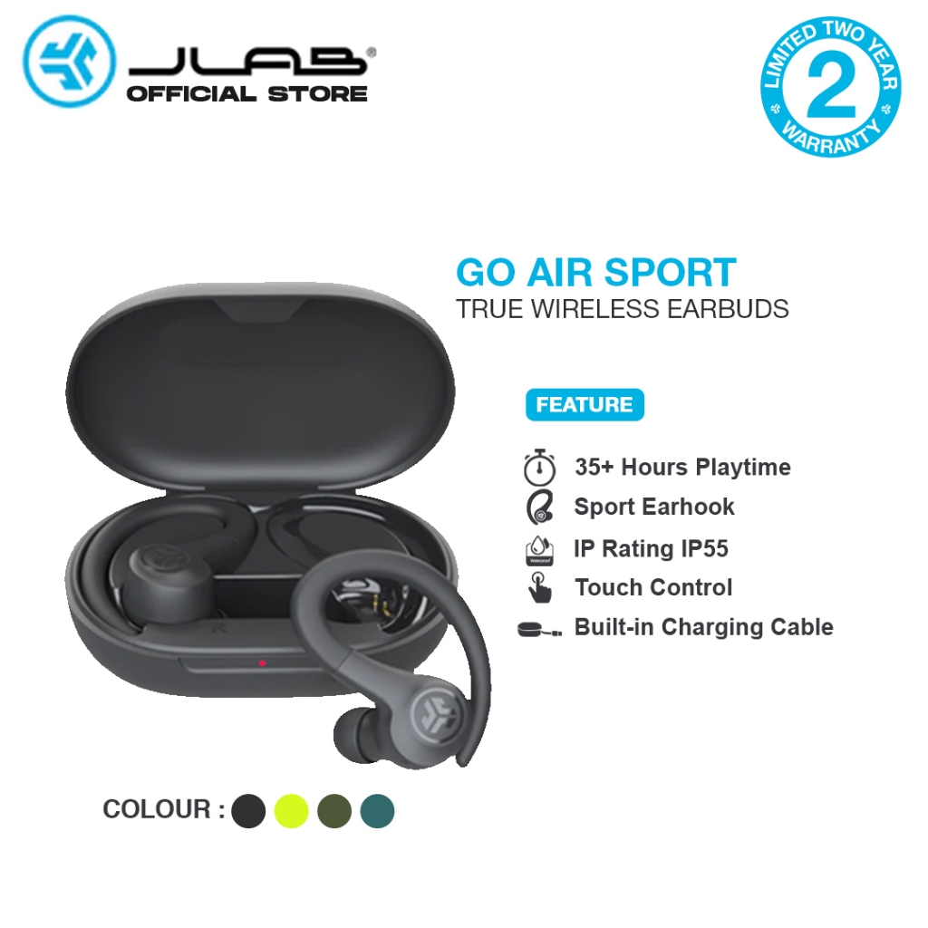 Jual JLab GO AIR SPORT True Wireless Earbuds TWS Earphone Earbuds ...