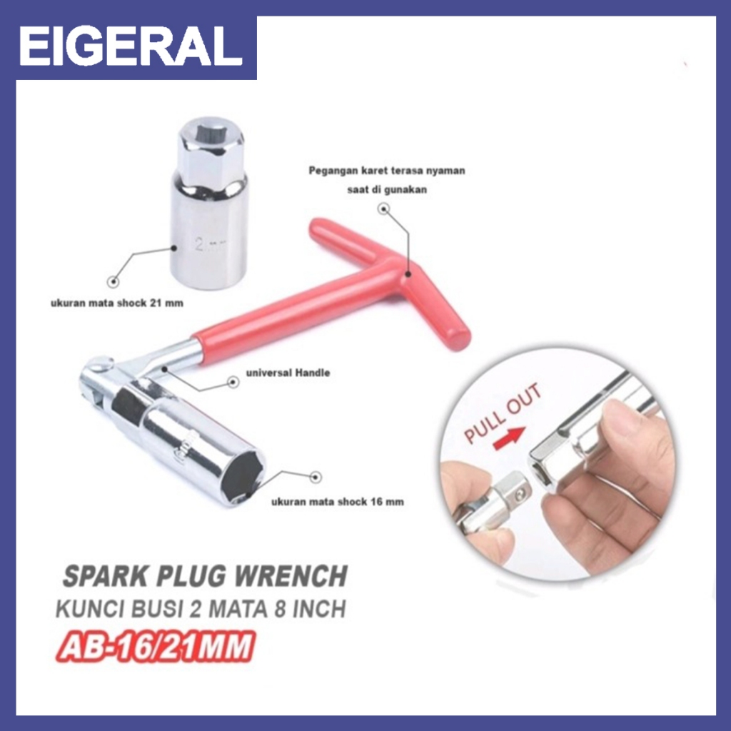 Jual Kunci Busi 16MM dan 21MM 2 Mata 1 Fleksibel Sock Sok Spark Plug ...