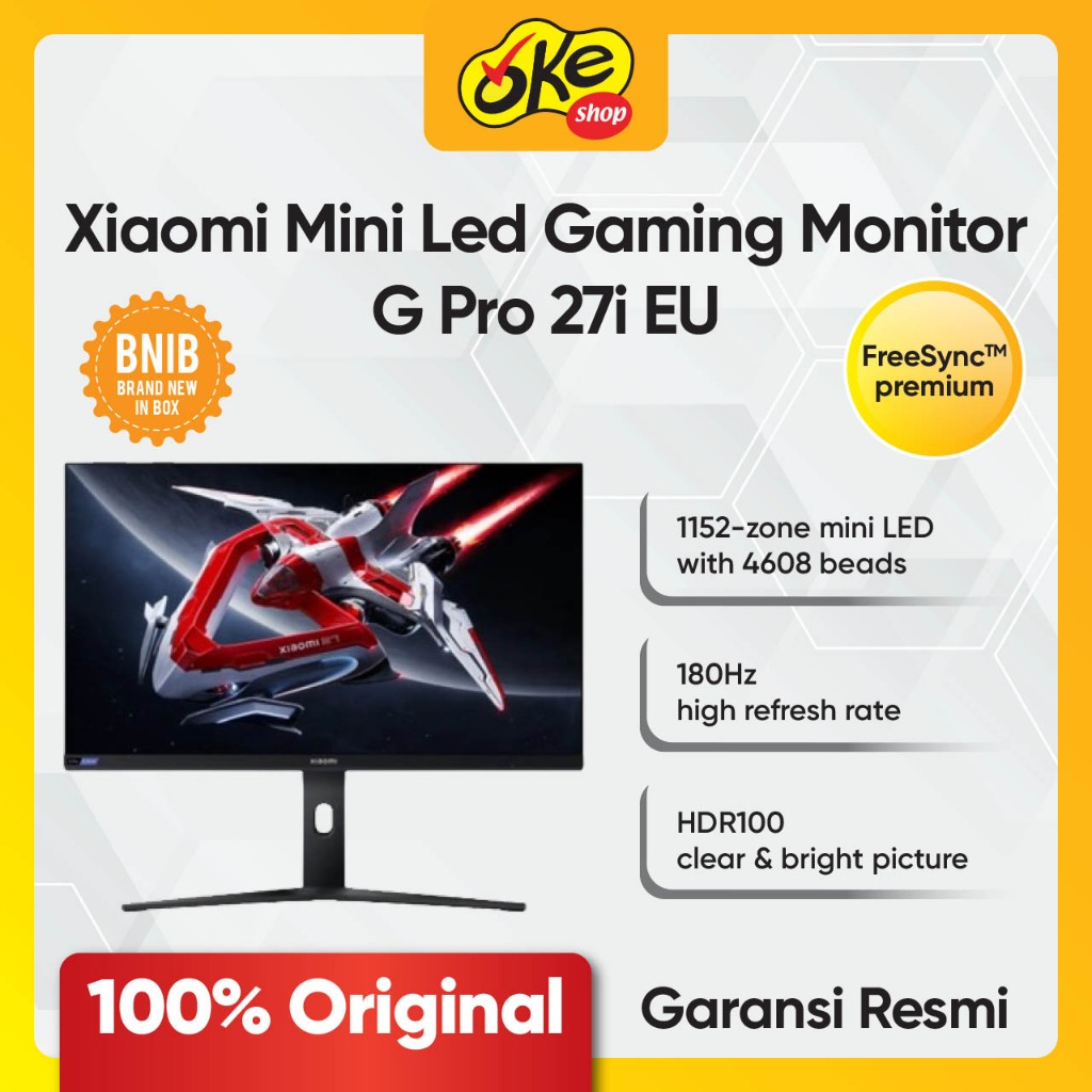 Jual Xiaomi Mini LED Gaming Monitor G Pro 27i | Mini LED 1152-Zona ...