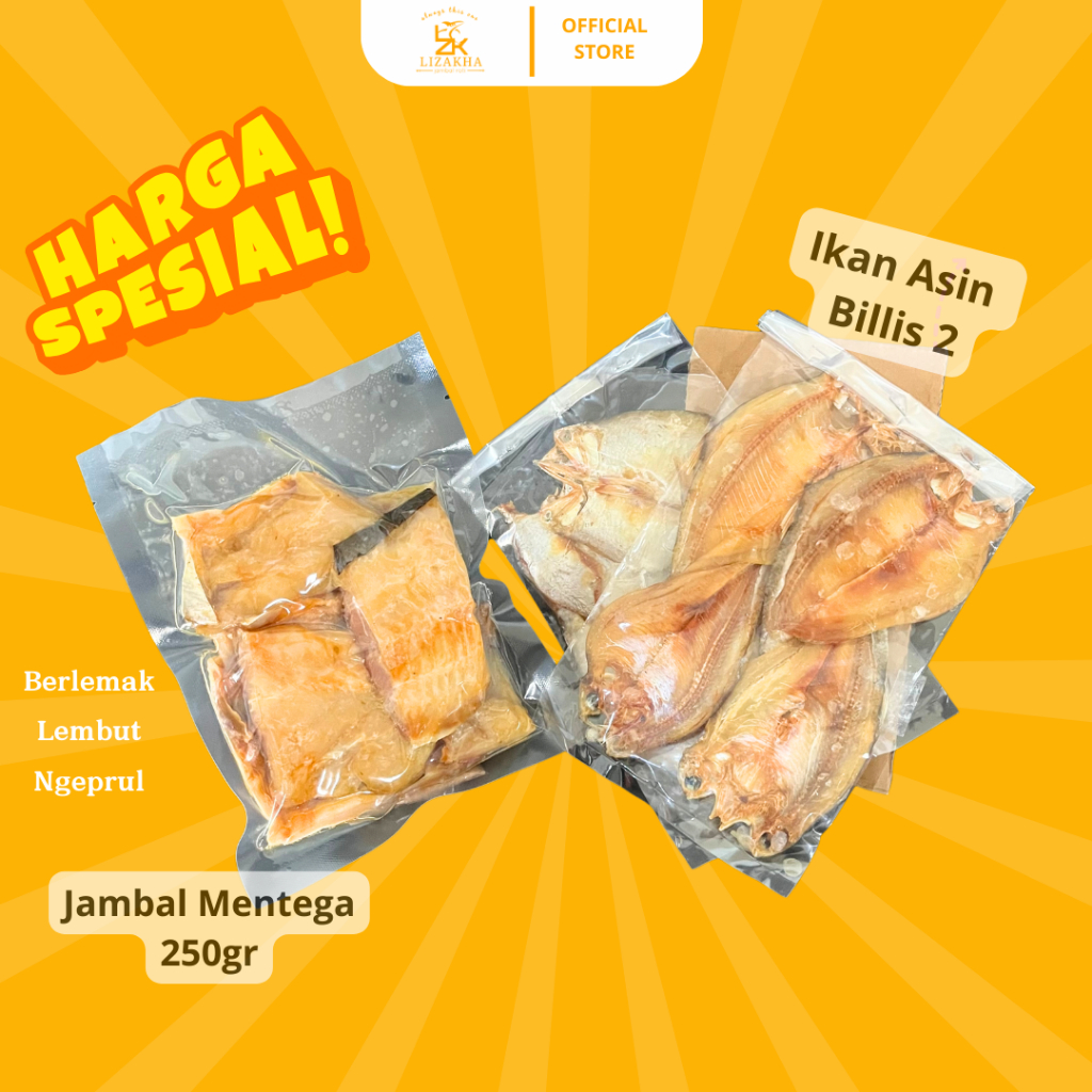 Jual Ikan Asin Jambal Roti Mentega Ngeprul + Billis 2 ASLI Khas ...