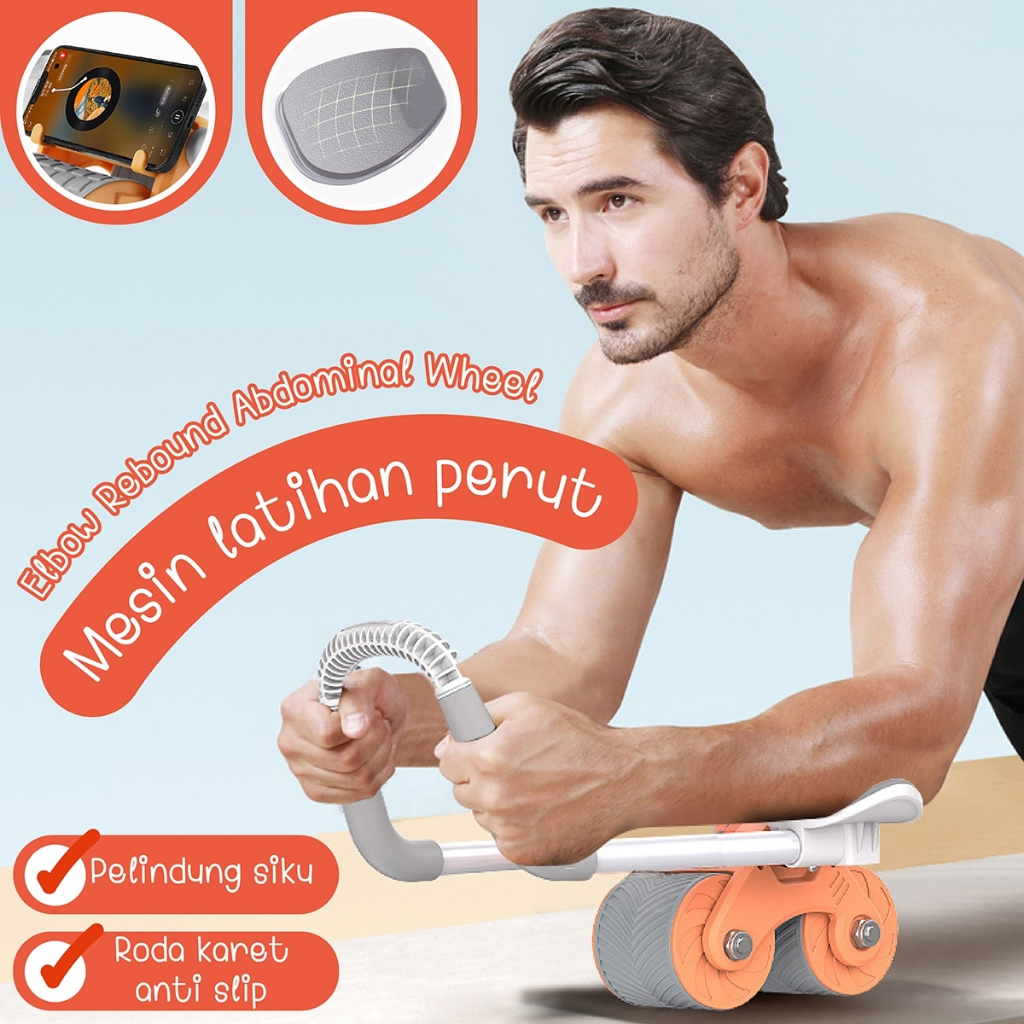 Jual BG SPORT ABDOMINAL ROLLER ELBOW AB WHEEL ALAT OLAGRAGA ALAT ...