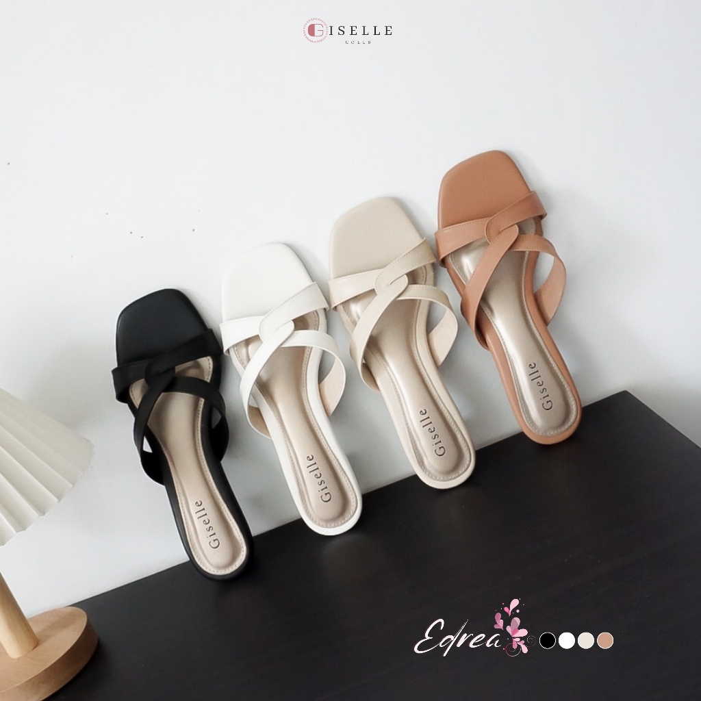 Jual Giselle Colls - Edrea Sandal Heels Wanita 3 cm | Shopee Indonesia
