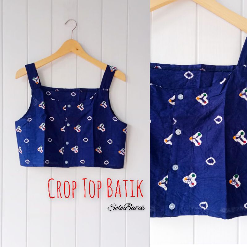 Jual CROP TOP BATIK JUMPUTAN ASLI HANDMADE | Shopee Indonesia