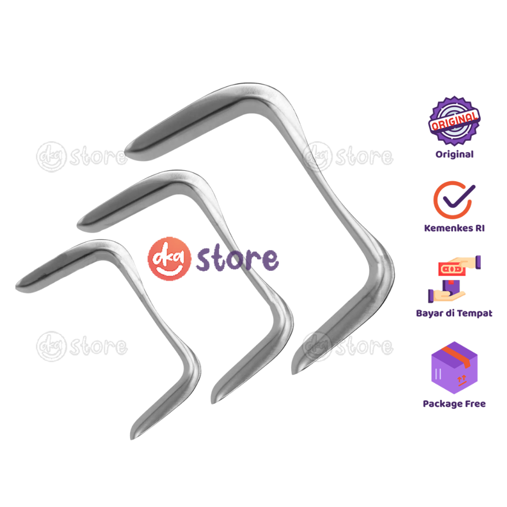 Jual SIMS Vaginal Specula Speculum Stainless 1 Set ( S,M,L ) Sakamed ...