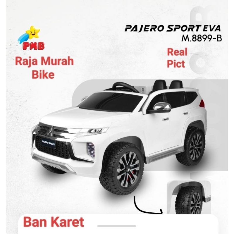 Jual Mobil Aki Anak PMB M-8899 Pajero Sport Ban Karet Eva Mobilan Aki ...