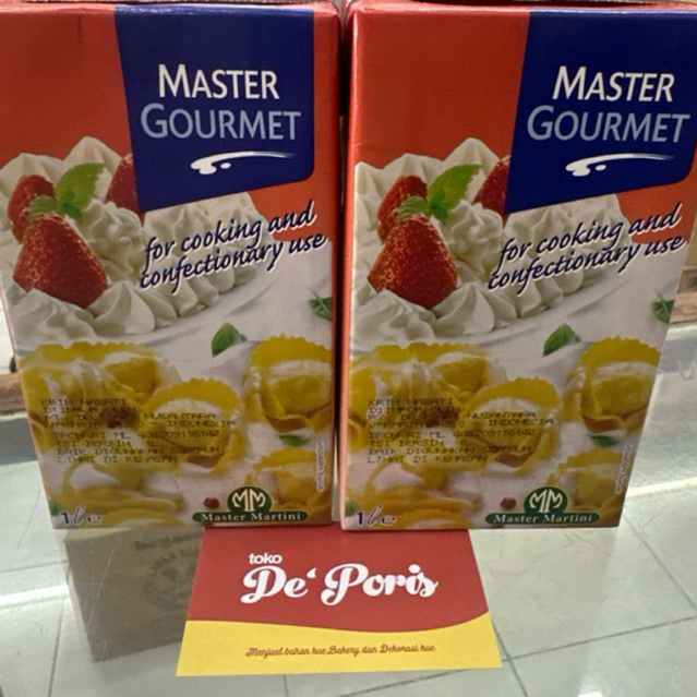 Jual Master Gourmet Whipping cream/Cooking Cream 1lt | Shopee Indonesia