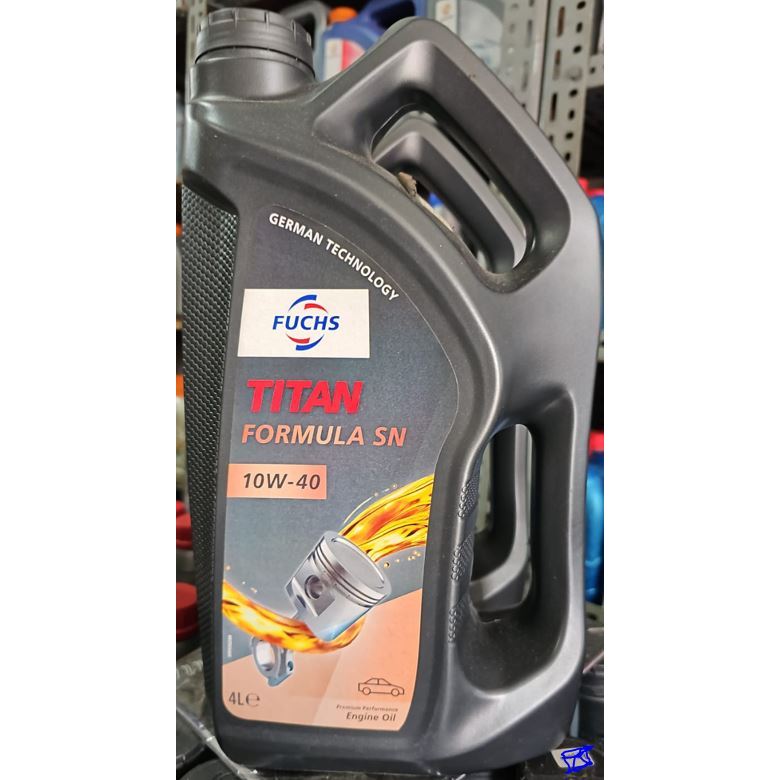 Jual Fuchs Titan 10w40 10w-40 Formula SN kemasan Galon isi 4 Liter ...