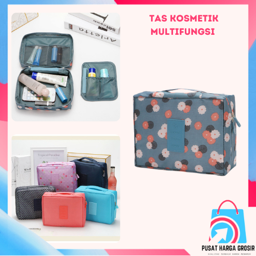 Jual PHG - Tas Kosmetik Multifungsi Kosmetik Pouch Make Up Monopoly Makeup Multi Pouch Travel t ...