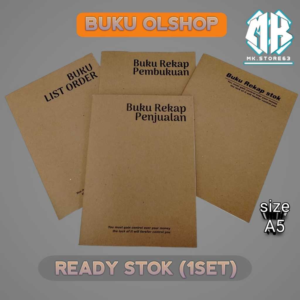 Jual BUKU OLSHOP | BUKU REKAP 1 SET ( 4 buku) PENJUALAN | PEMBUKUAN ...