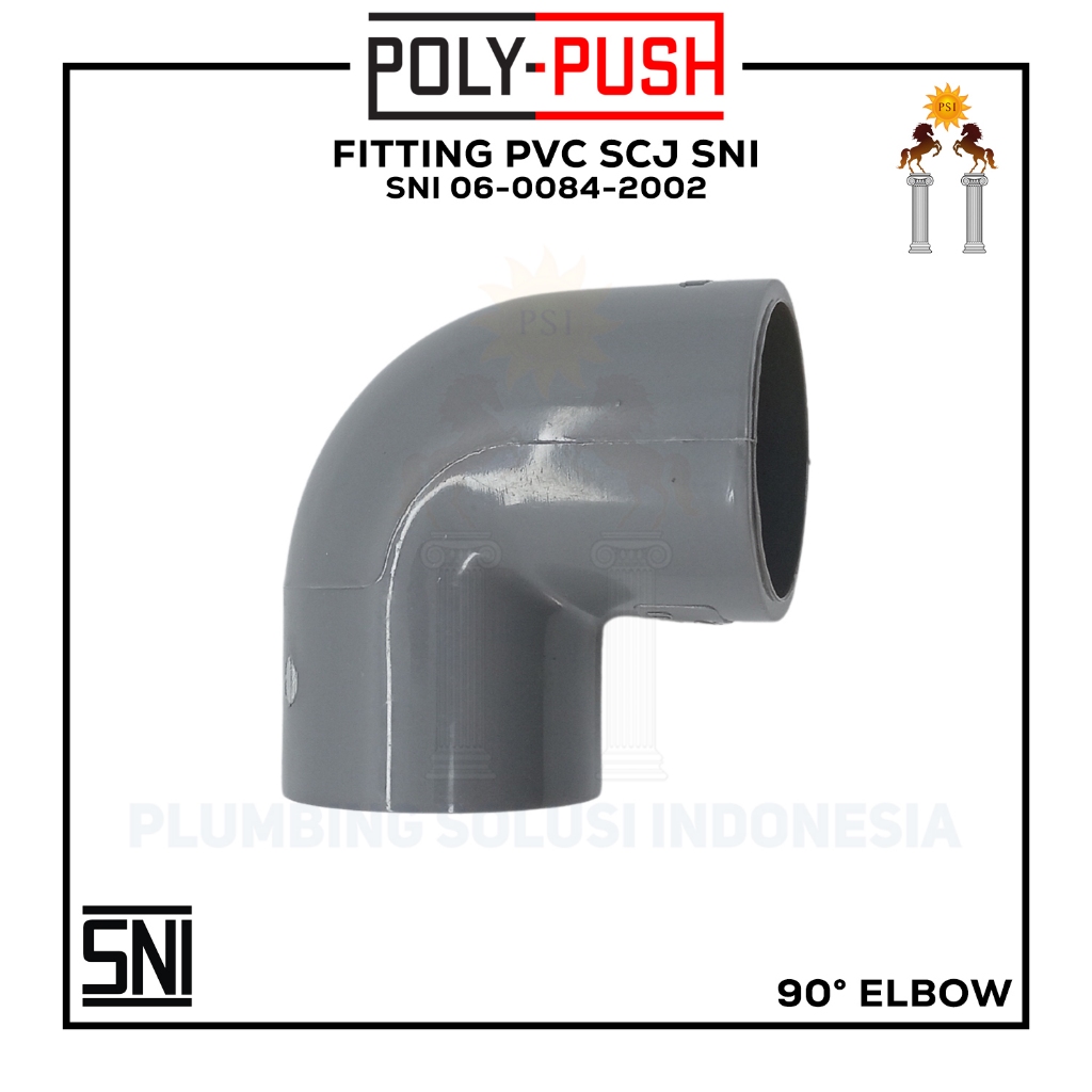 Jual Elbow 90 / Knee Fitting Pipa PCV SNI 4 Inch / 110 mm SCJ (Lem PVC ...