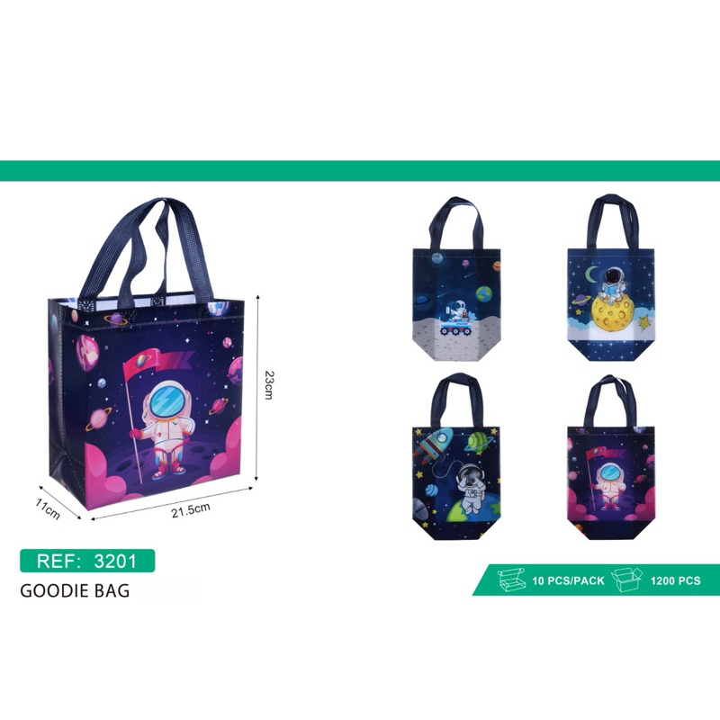 Jual (Harga 1 LUSIN) Tas Spunbond laminasi (22x23x11) / Goodiebag ultah ...