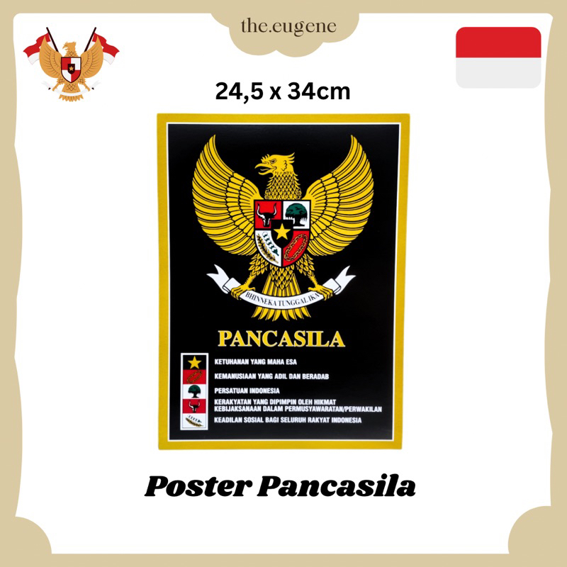 Jual Poster Garuda Pancasila Ukuran Standar Dan Besar | Shopee Indonesia