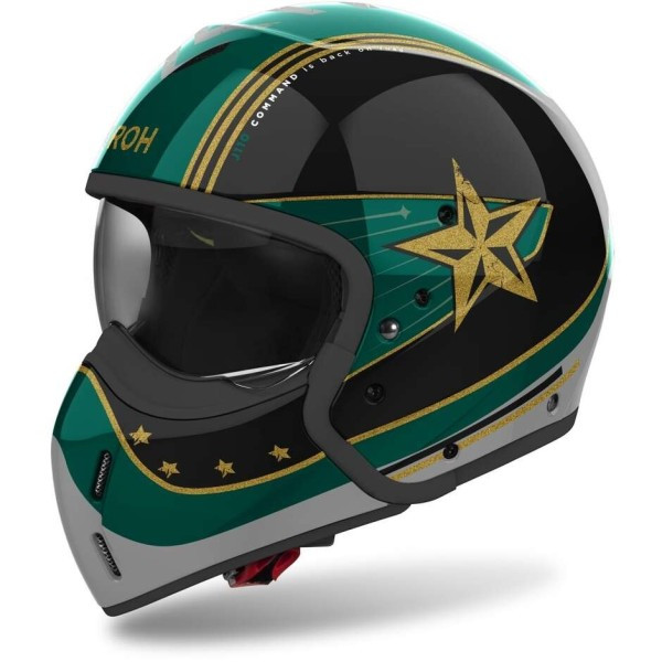Jual Helm Airoh J110 Command mint green gloss Helm Airoh J110 modular ...
