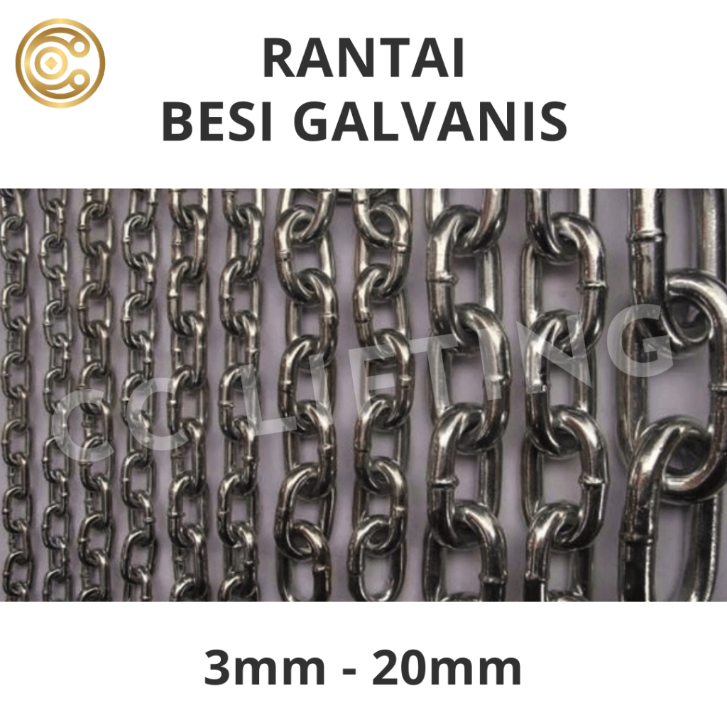Jual Rantai Besi 5mm Galvanis / 3/16" Galvanized Chain / Rantai Kapal ...