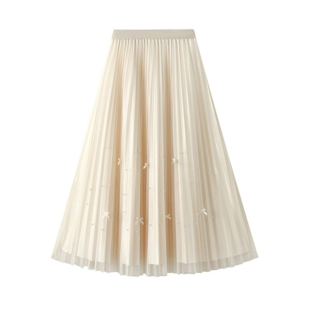 Jual Shenel | Rok Tutu Pita Mutiara Midi 6607 | Maxi 6608 Timbal Balik ...