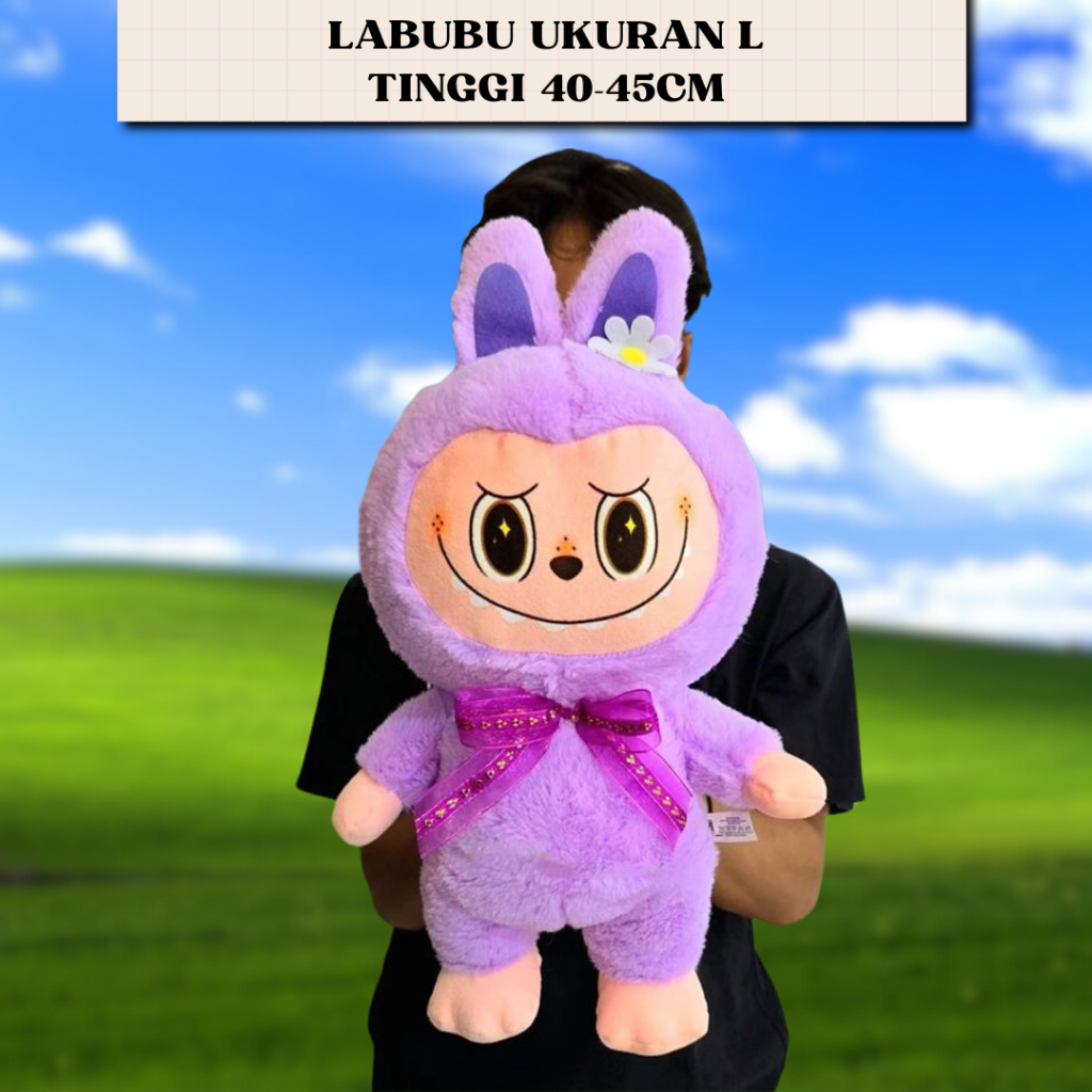 Jual Boneka Viral LABUBU The Monster Macaron Ukuran 40-45cm, Lembut ...