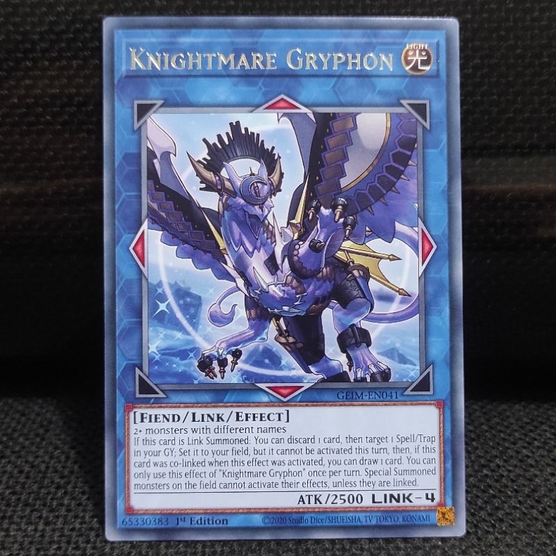 Jual Kartu Yugioh TCG Knightmare Gryphon Rare R ORI GEIM NM | Shopee ...