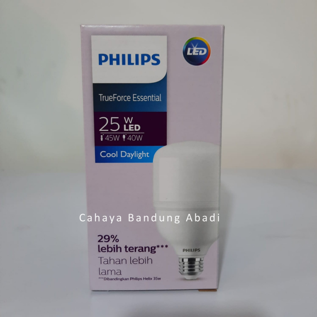 Jual Philips Lampu LED Tforce Essential Trueforce 25W 25 Watt Putih Cool Daylight 6500K E27 ...