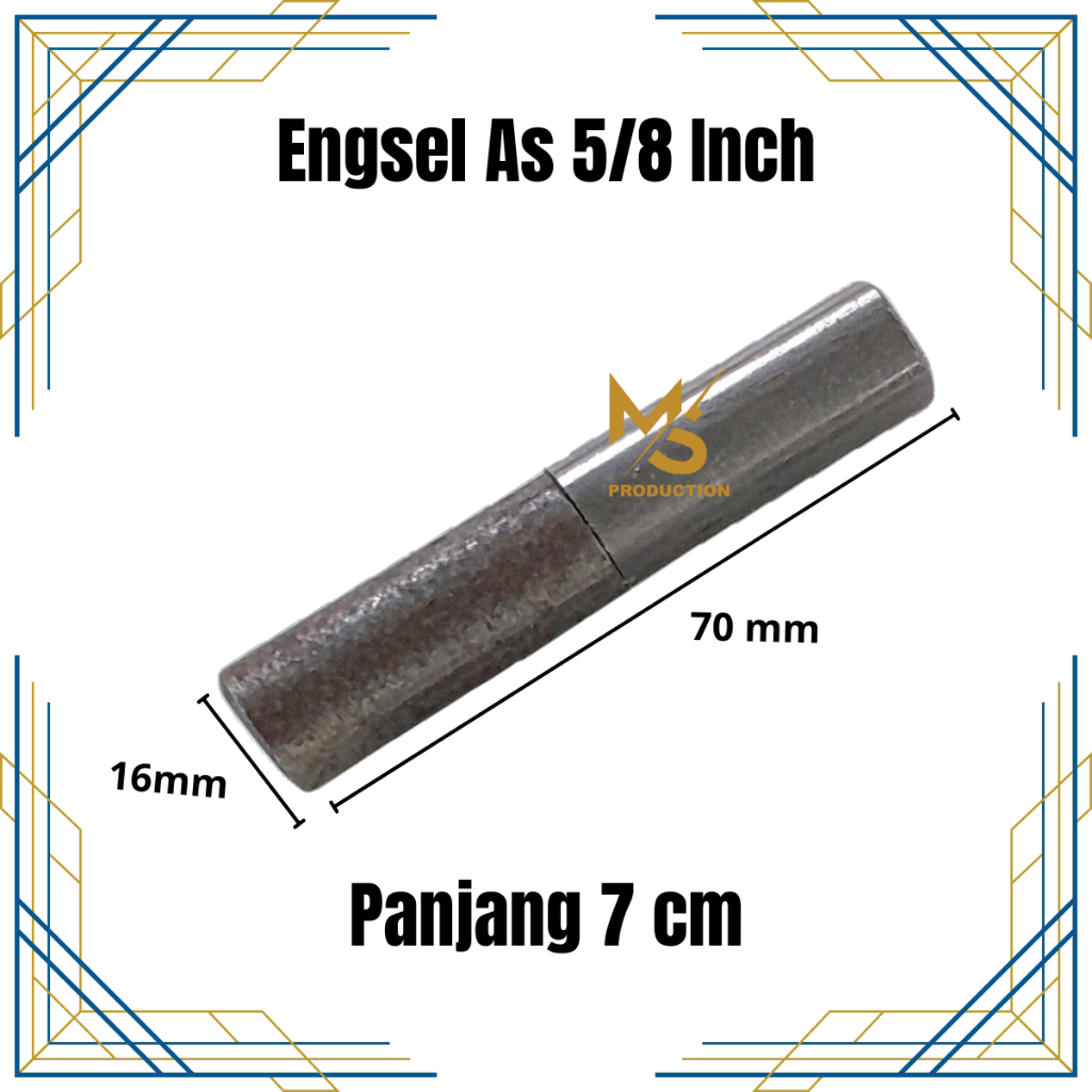Jual Engsel Bubut Besi As 5/8 in Berkualitas Panjang 7cm | Shopee Indonesia