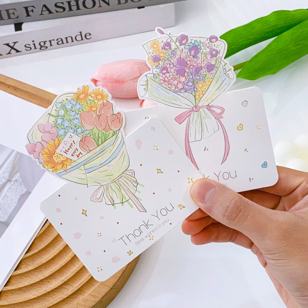 Jual Kartu Ucapan MINI GRETTING CARD UTK BUKET BUNGA / Kado Edisi Thank ...