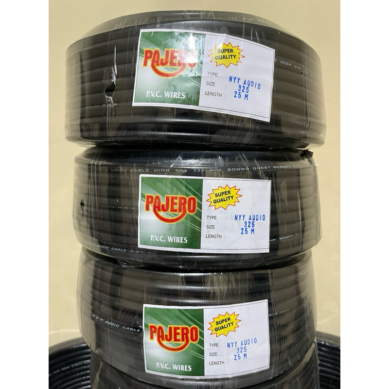 Jual kabel listrik/audio PAJERO 3x2,5 25 METER (Serabut Tebal isi 3 ...