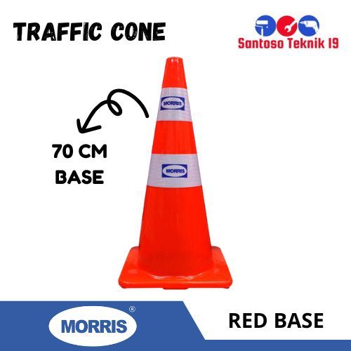 Jual Morris Safety Traffic Cone 70 cm Kerucut Lalu Lintas Red Base ...