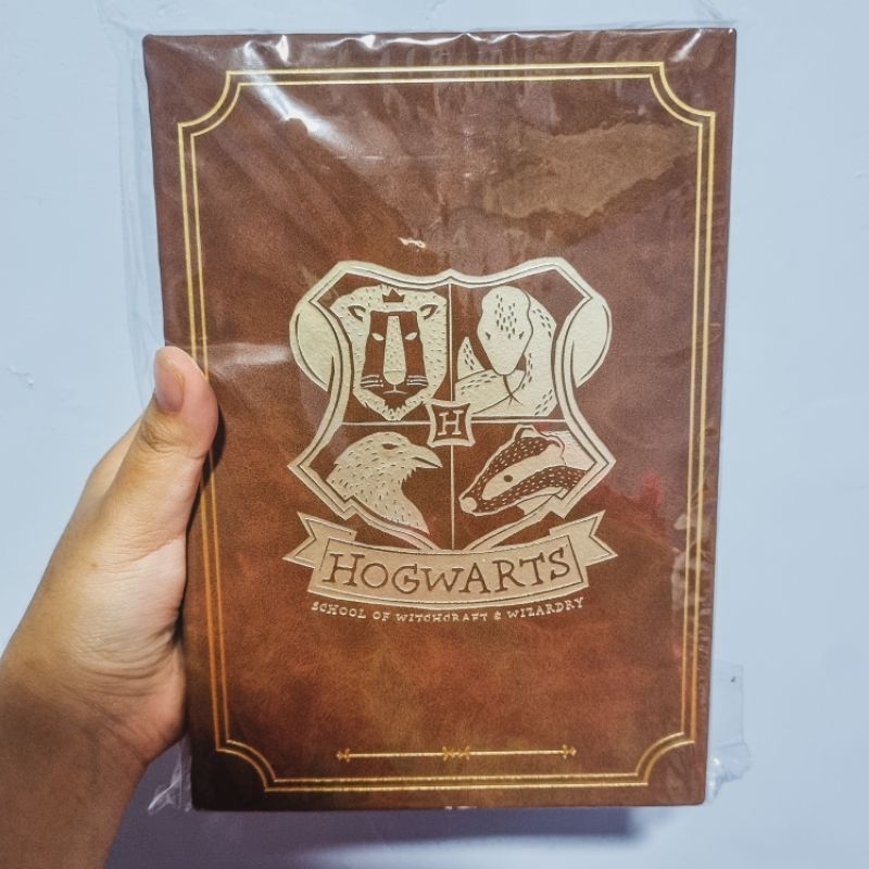 Jual Miniso x Harry Potter Hogwarts PU Hardcover Book With Striped ...