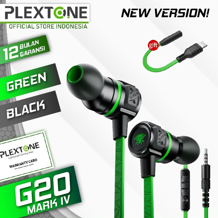 Jual Headset Plextone G2 Mark IV In Ear Gaming Earphone IEM with ...