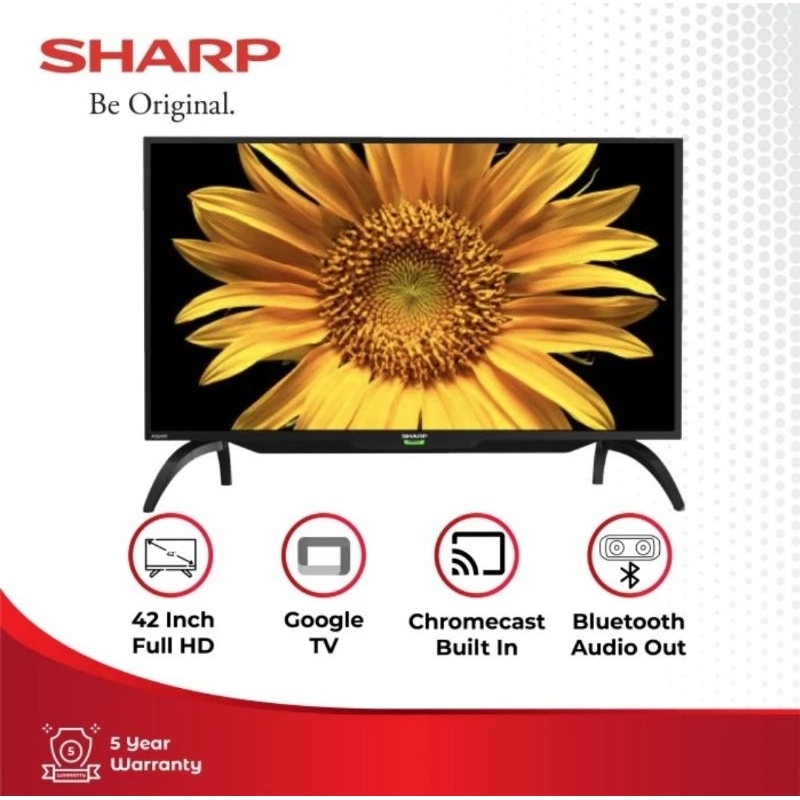Jual SHARP LED TV FULL HD SMART GOOGLE TV 42" 2T-C42EG1I | Shopee Indonesia