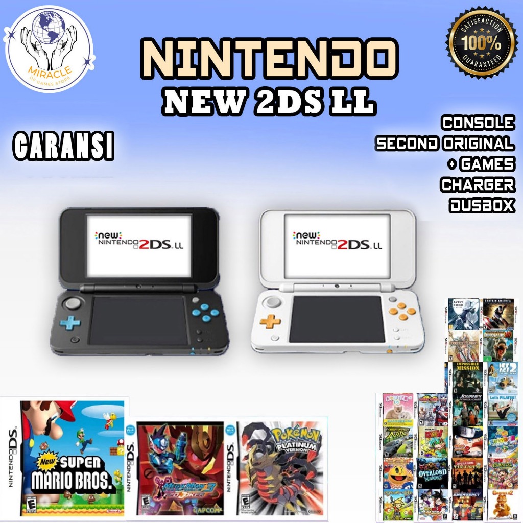 Jual NINTENDO DUAL SCREEN (NDS) SECOND ORIGINAL Ex JAPAN Type New 3DS ...