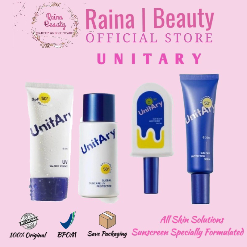 Jual UNITARY All Skin Solution Sunscreen SPF50 PA+++ Sunblock | Shopee ...