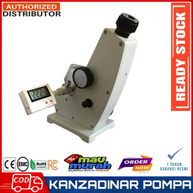 Jual abbe refractometer 2waj monochromatic monokrom refactometer brix ...