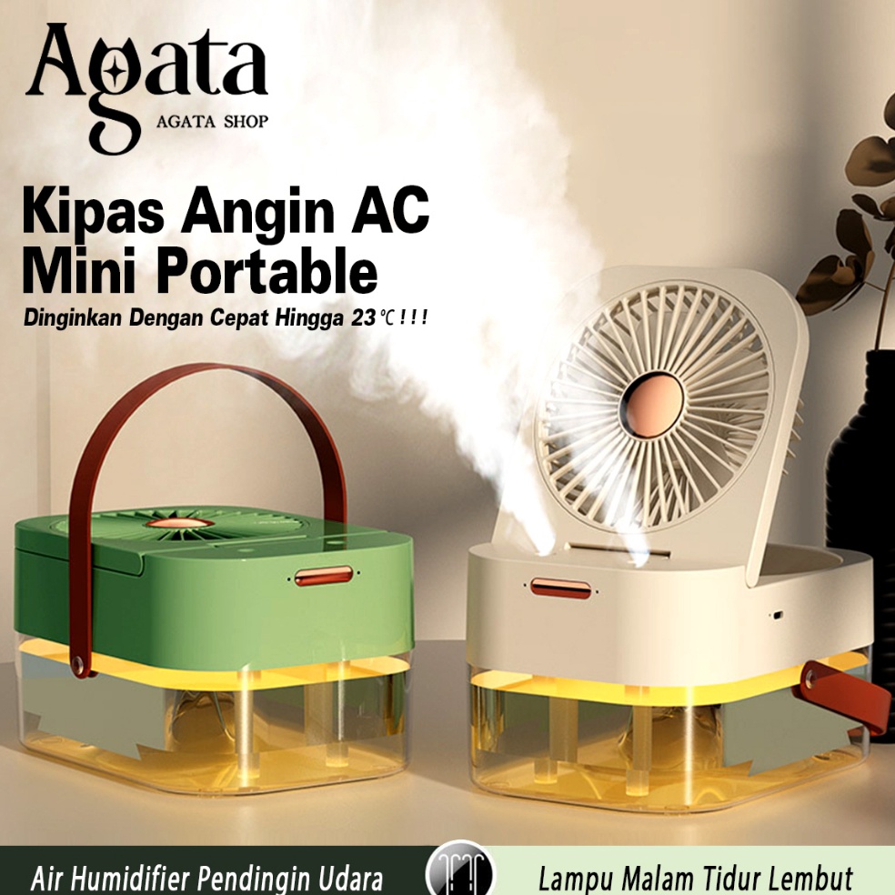 Jual Sekarang Hadir Kipas Angin AC Mini Portable LED Air Coller Uap ...