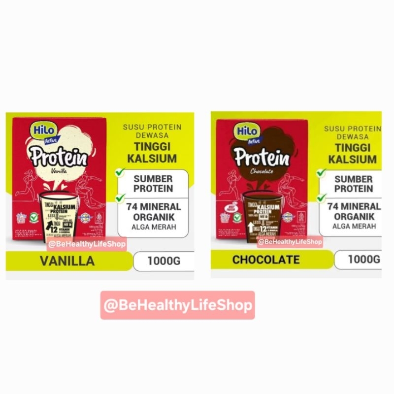 Jual HiLo Active Chocolate / Vanilla 1000 gram - Susu Tinggi Kalsium ...