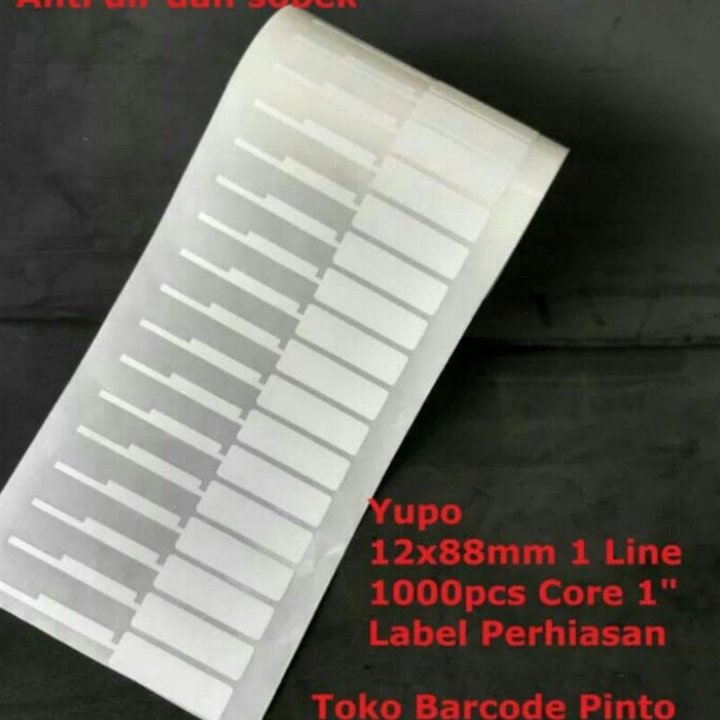 Jual Yupo Perhiasan x12mm 1 1pcs 2mm Core 1 Inchi Label Sticker Bare ...