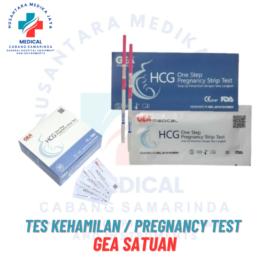 Jual Alat Tes Kehamilan / Test pack / HCG Pregnancy Strip Test GEA ECER ...