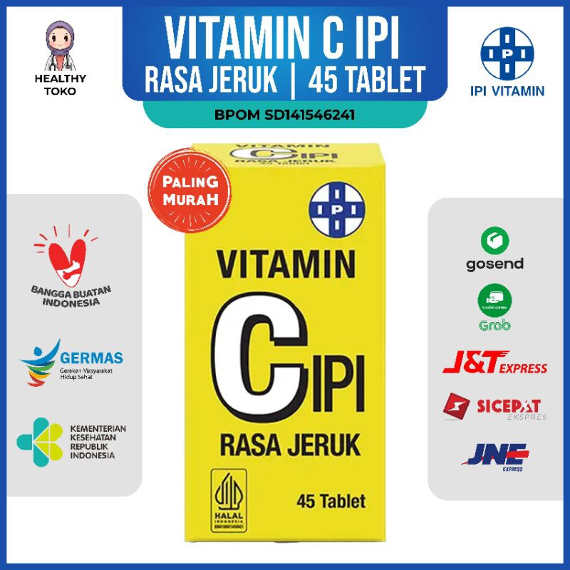 Jual Vitamin C - C IPI isi 45 Tablet - multivitamin Untuk Anak & Dewasa ...