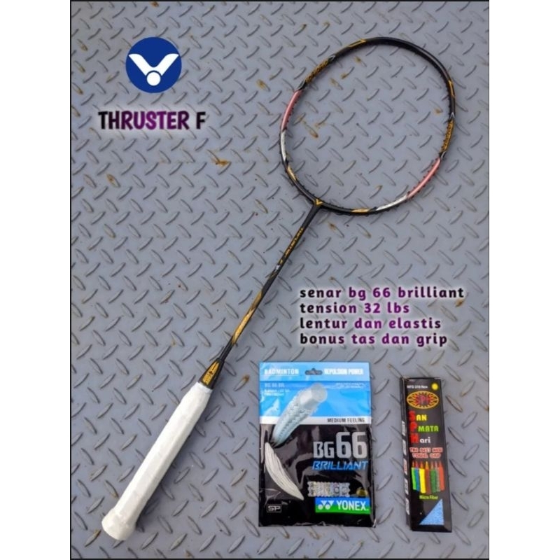 Jual RAKET BADMINTON VIKTOR THRUSTER F 32 LBS SIAP PAKAI | Shopee Indonesia