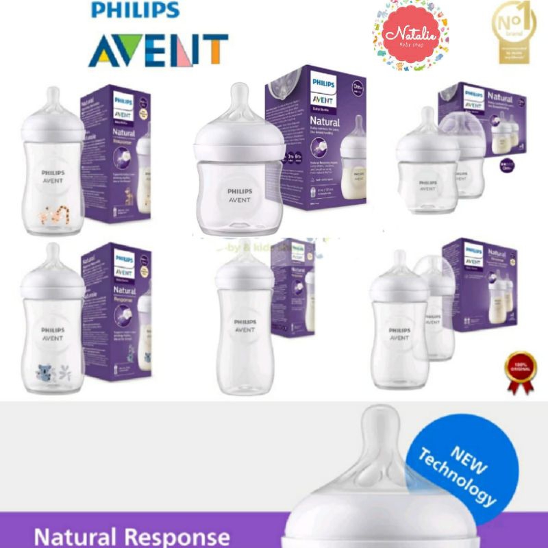 Jual PHILIPS AVENT Botol Wideneck Natural Response/PPSU 125ml dan 260ml ...