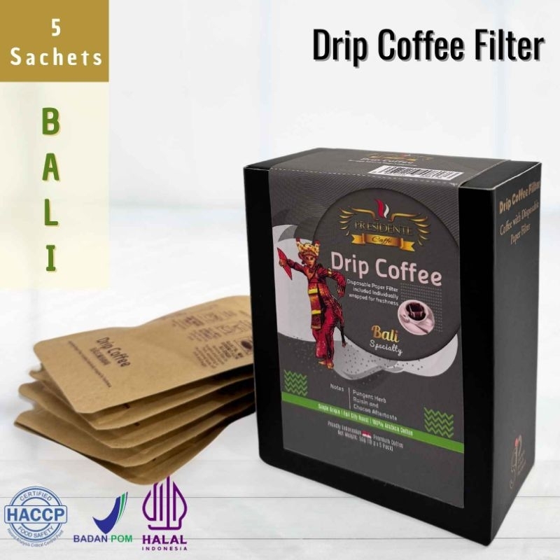 Jual Kopi Bali Specialty - Drip Coffee 5 Saset - Presidente caffe ...