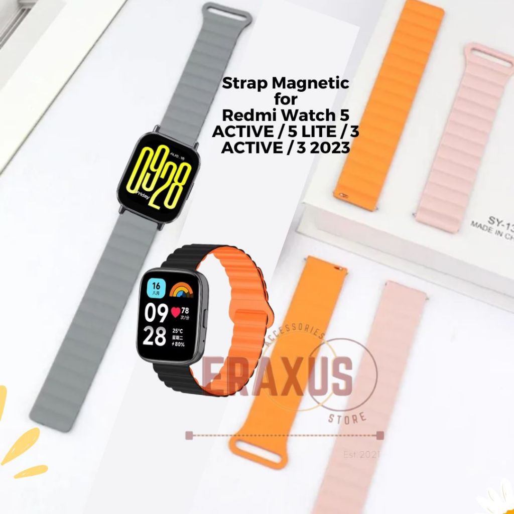 Jual Eraxus Strap Redmi Watch 3 ACTIVE / Redmi Watch 5 Active 5 Lite Silicone Magnetic Loop Tali ...