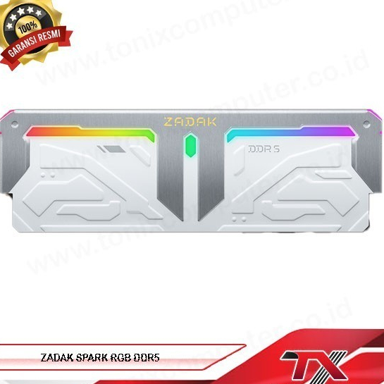 Jual ZADAK SPARK RGB WHITE DDR5 Dual Channel Gaming Memory Module ...
