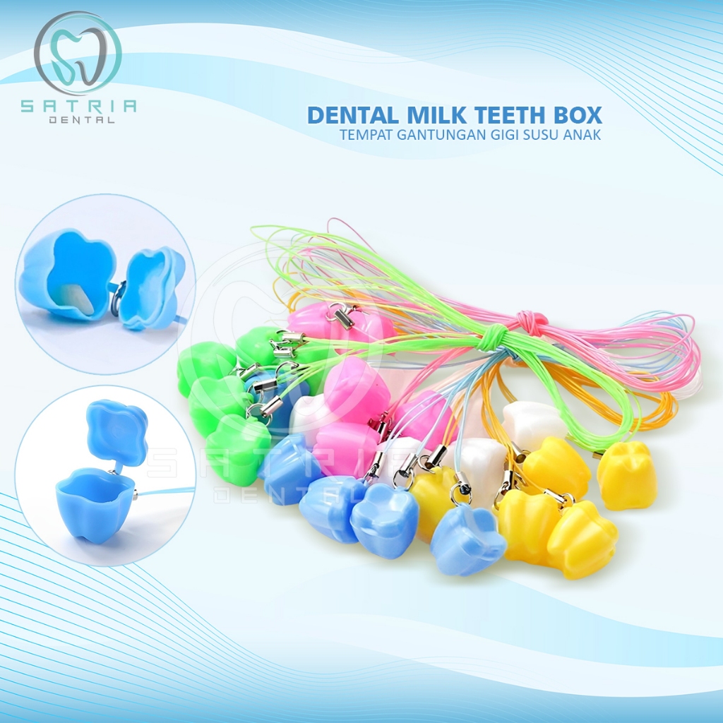 Jual Milk Teeth Box Tempat Gantungan Kotak Gigi Susu Anak Bentuk Gigi ...